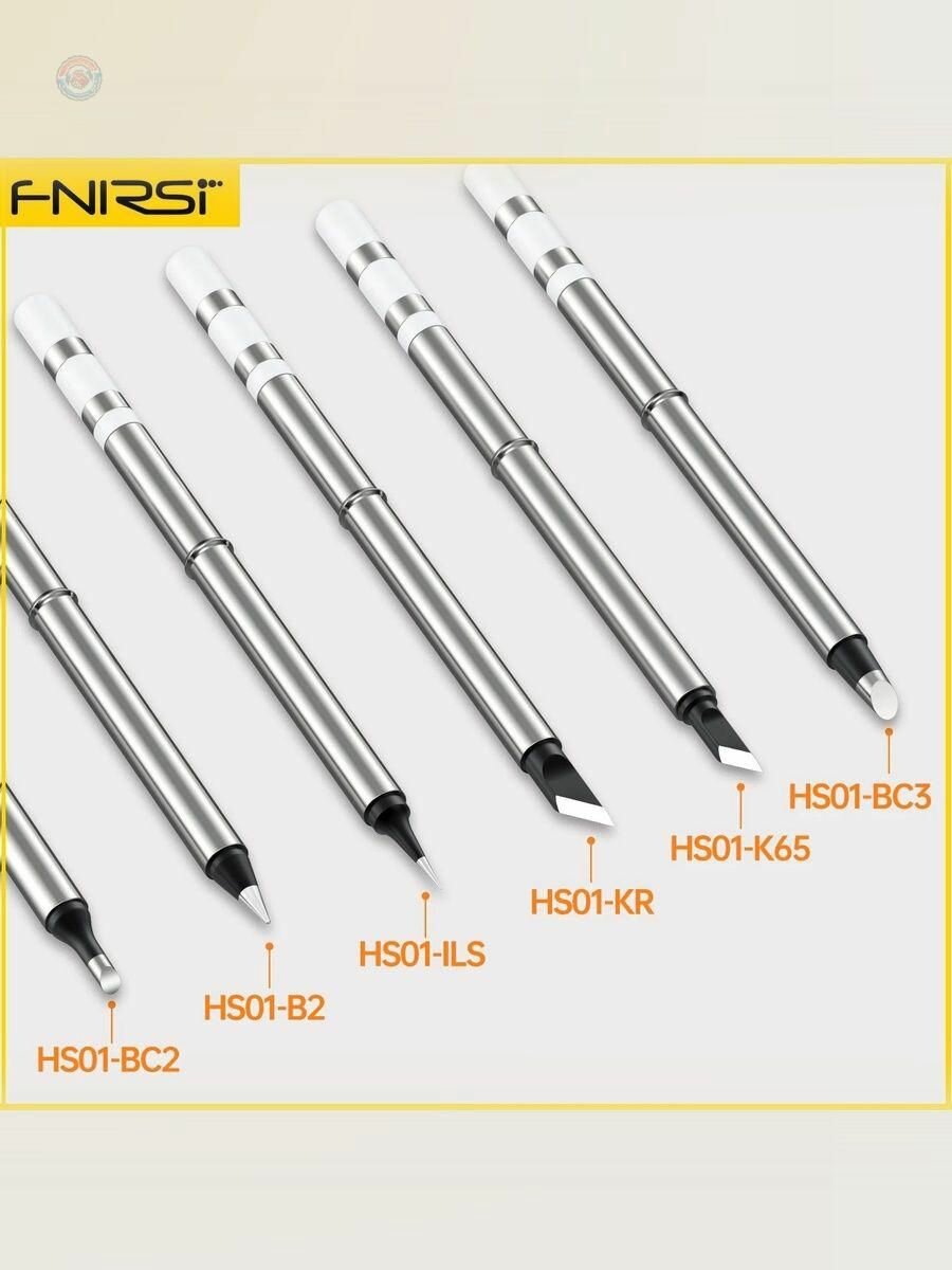 Набор сменных жал для паяльника FNIRSI HS01-BC2, B2, BC3, ILS, K65, KR, универсальные насадки для точной пайки и ремонта электроники