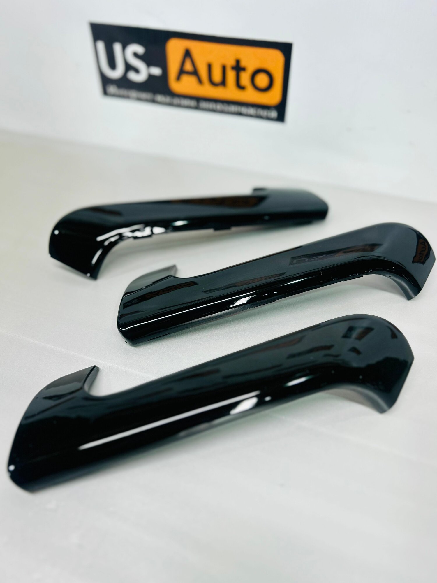 Накладки внутренних ручек двери для Лада Гранта (черный лак)