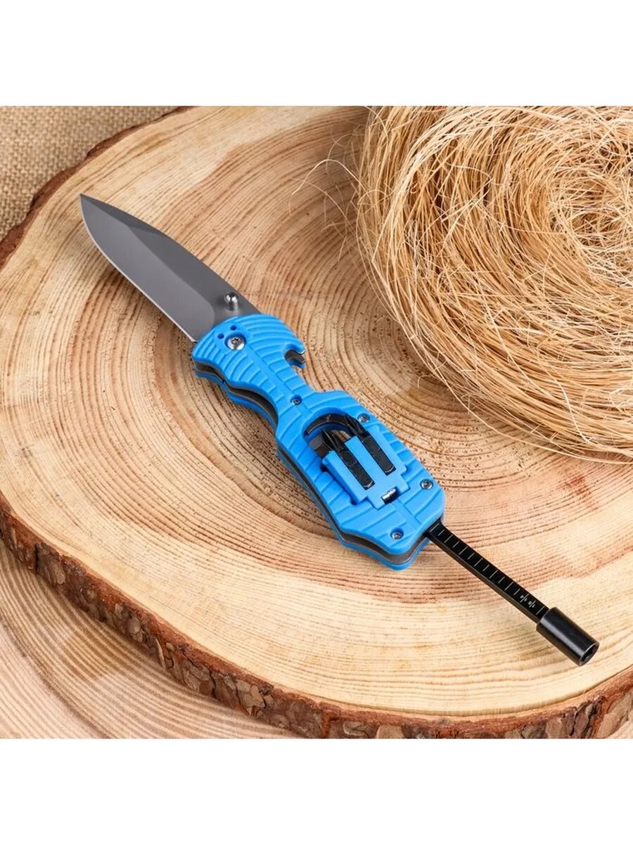 Нож складной, с отвертками, клинок 8см