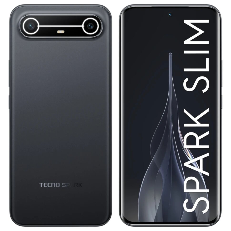 Смартфон Tecno SPARK Slim 8/256 ГБ, Dual nano SIM, Black (черный)