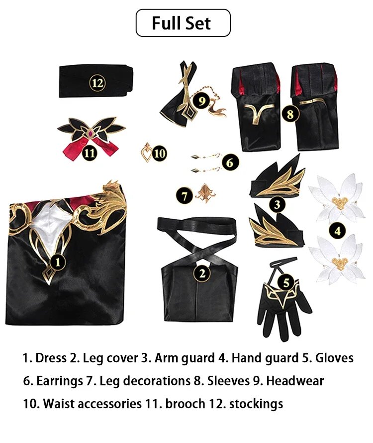 Косплей костюм Eden Honkai для женщин L, Only costumes