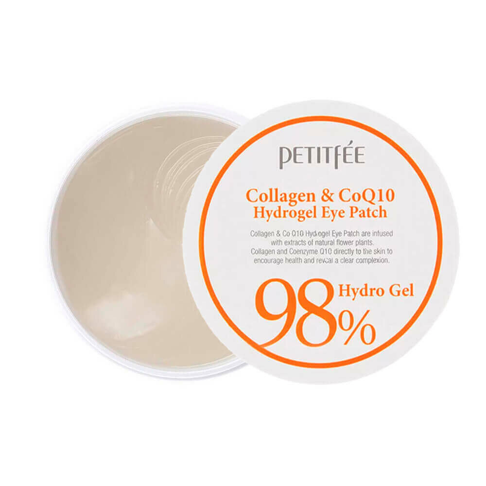 Гидрогелевые патчи с коллагеном Petitfee Collagen&CoQ10 Hydrogel Eye Patch 60 шт/30 пар