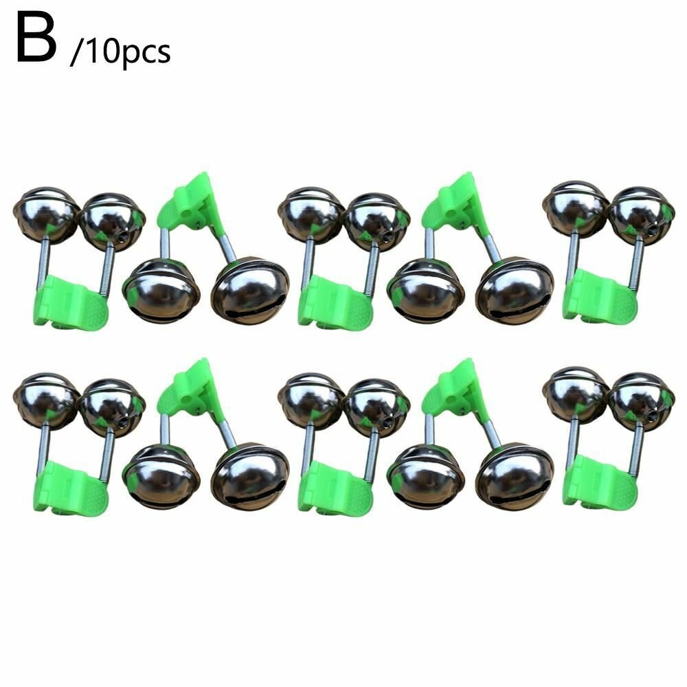 Колокольчик сигнализатор поклёвки бубенчик для рыбалки 10 шт