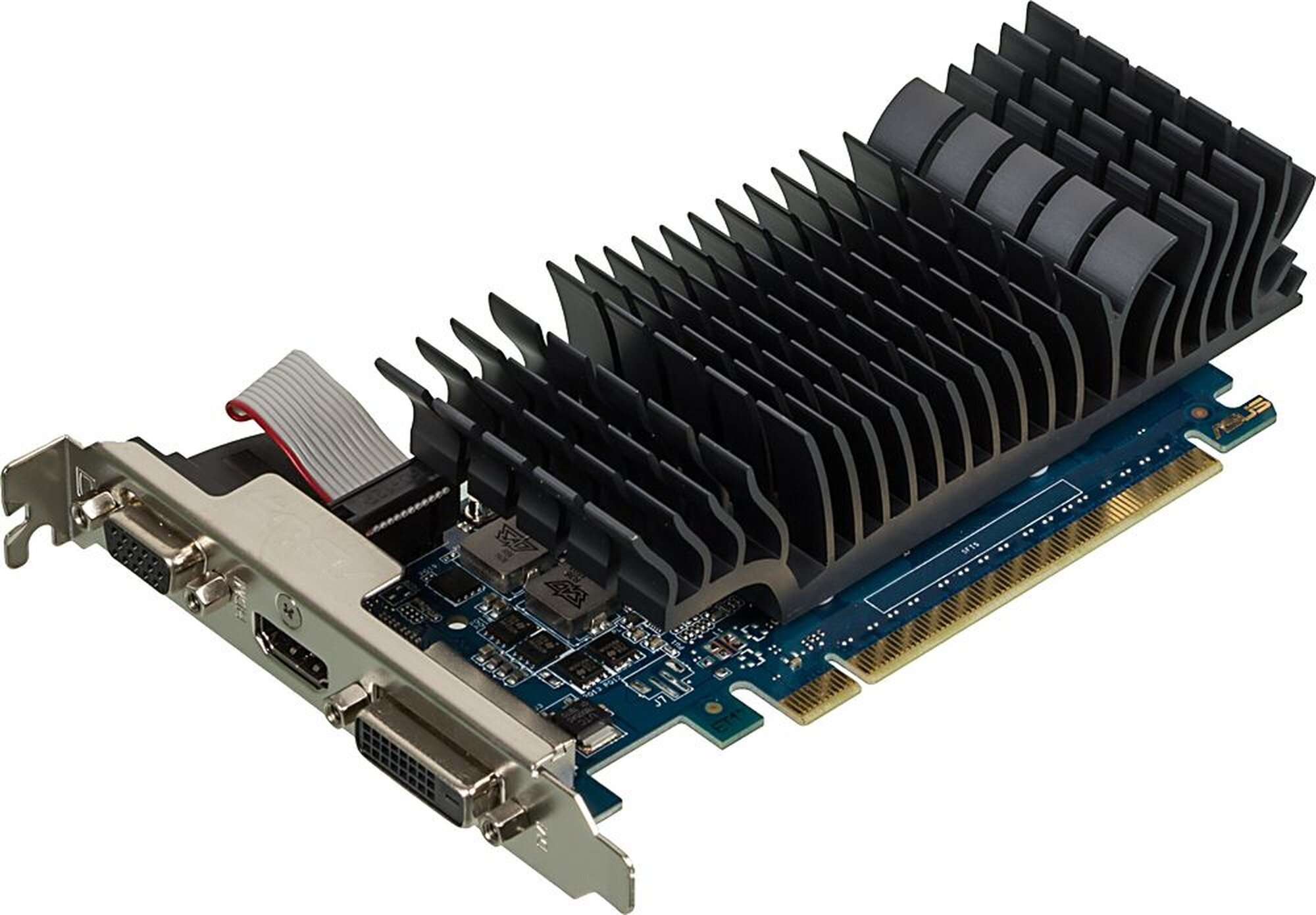 Видеокарта Asus PCI-E GT730-SL-2GD5-BRK NV GT730 2048Mb 64 GDDR5 902/5010 DVIx1/HDMIx1/CRTx1/HDCP Re