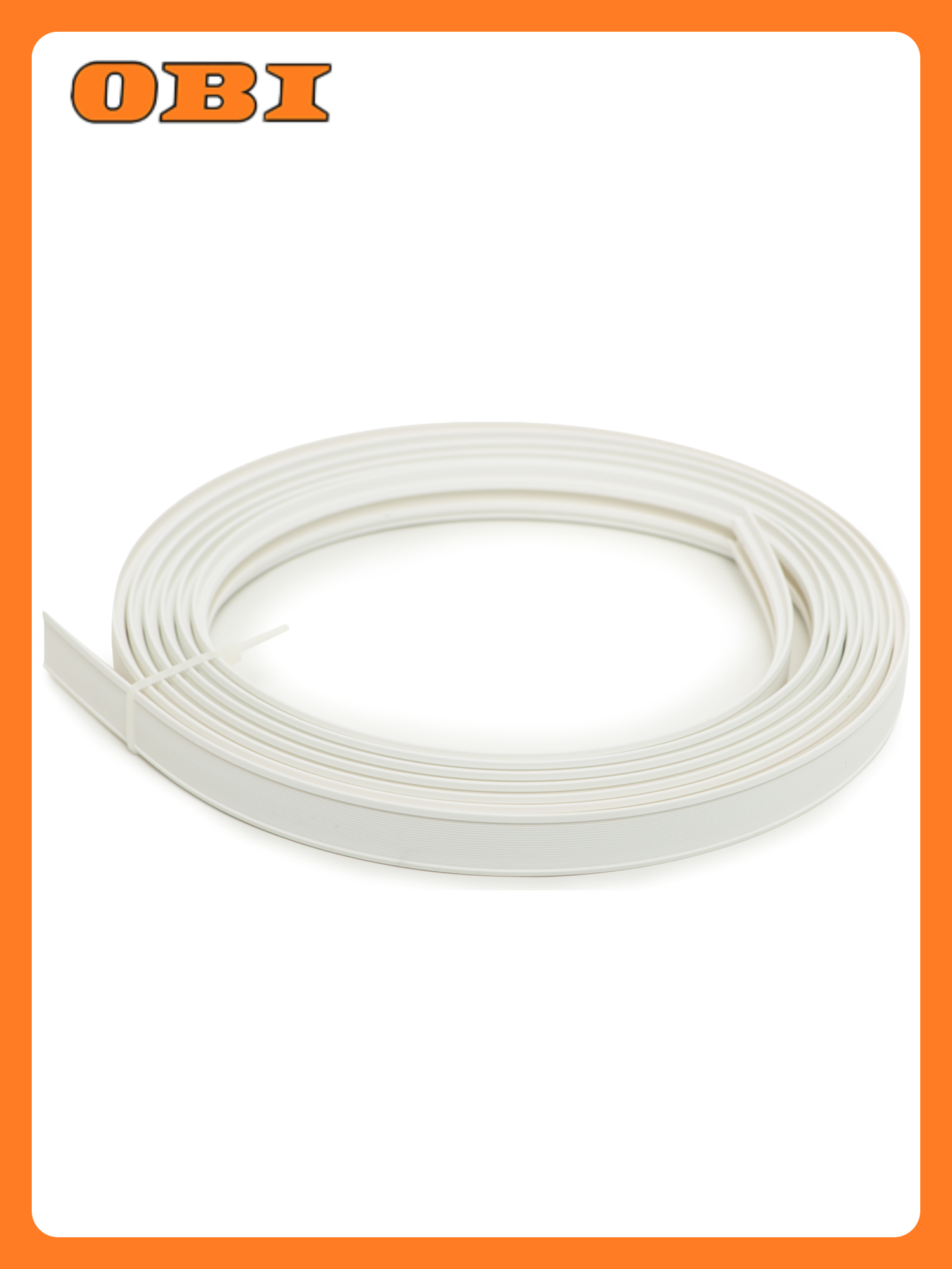 Карниз для штор Эскар, белый, гибкий, потолочный, пластик, 2,5x500 см