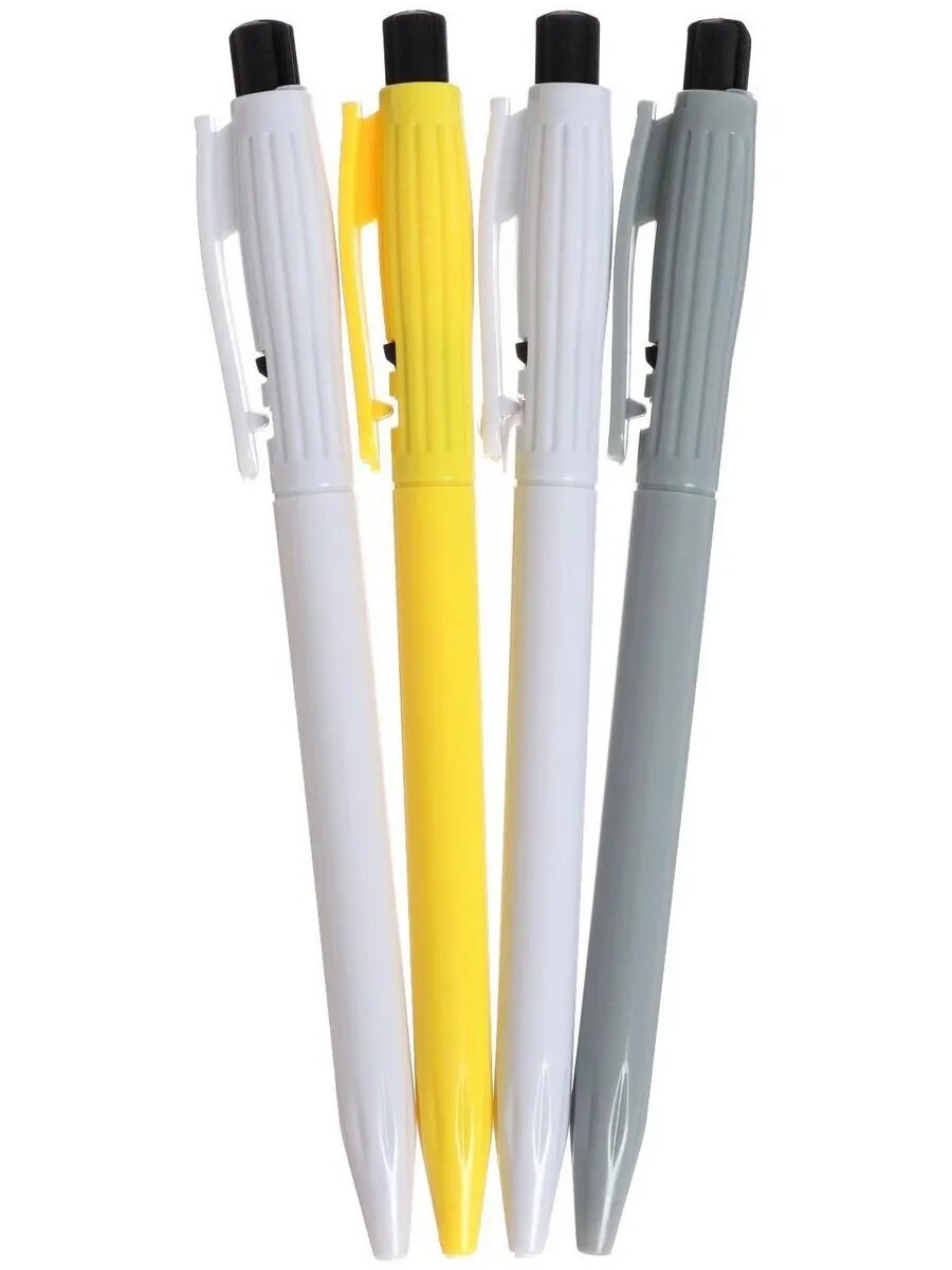 Ручки шариковые синие, 4 шт