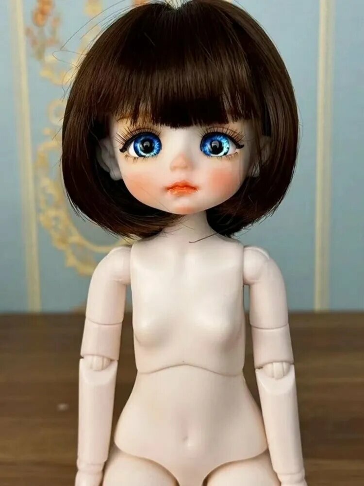 BJD кукла 30 см (1/6) с шарнирами, ручная роспись коллекционная фэшн-кукла для девочек, сменный парик. Подарок на день рождения