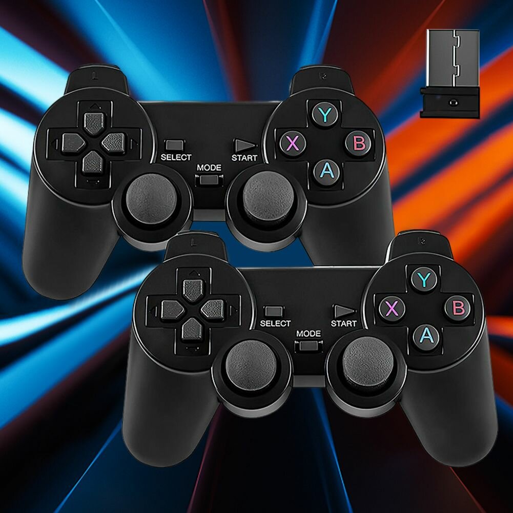 2.4G Джойстик Геймпад с приемником еспроводной контроллер атарея для PS1