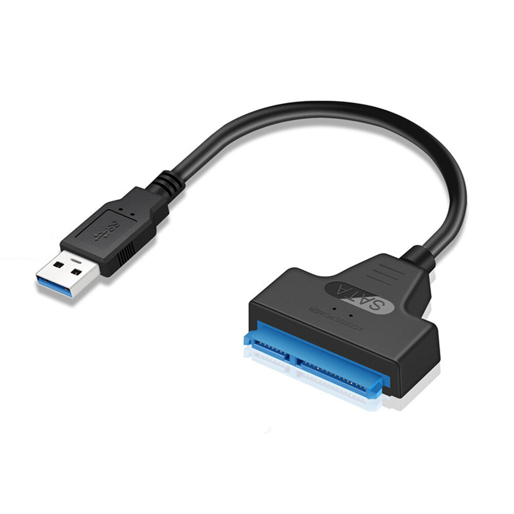 Адаптер кабель USB 3.0 к 22Pin III USB3.0 для 2.5" HDD SSD, модель W25CE01, медный ядро, черный цвет, интерфейс USB3.0, чип JMS578, скорость передачи III 6Gbps, длина кабеля 200мм, размер 48*45мм, размер USB 52*15мм, вес упаковки