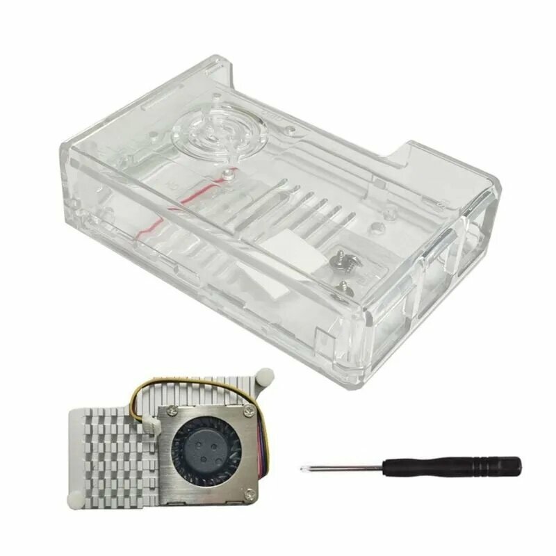 Корпус для Raspberry Pi 5 ABS - с радиатором и вентилятором