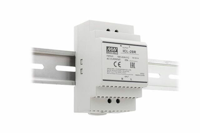 Ограничитель пускового тока MEAN WELL напряжение 180-264 В AC, частота 47-63 Гц, рабочий ток 28 А, на DIN-рейку
