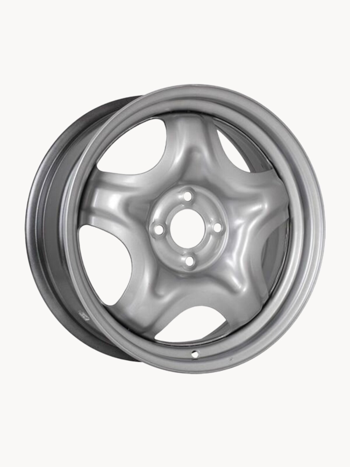 Колесный штампованный диск ТЗСК Hyundai Solaris/KIA Rio R16x6.5 4x100 ET50 CB54.1 Silver