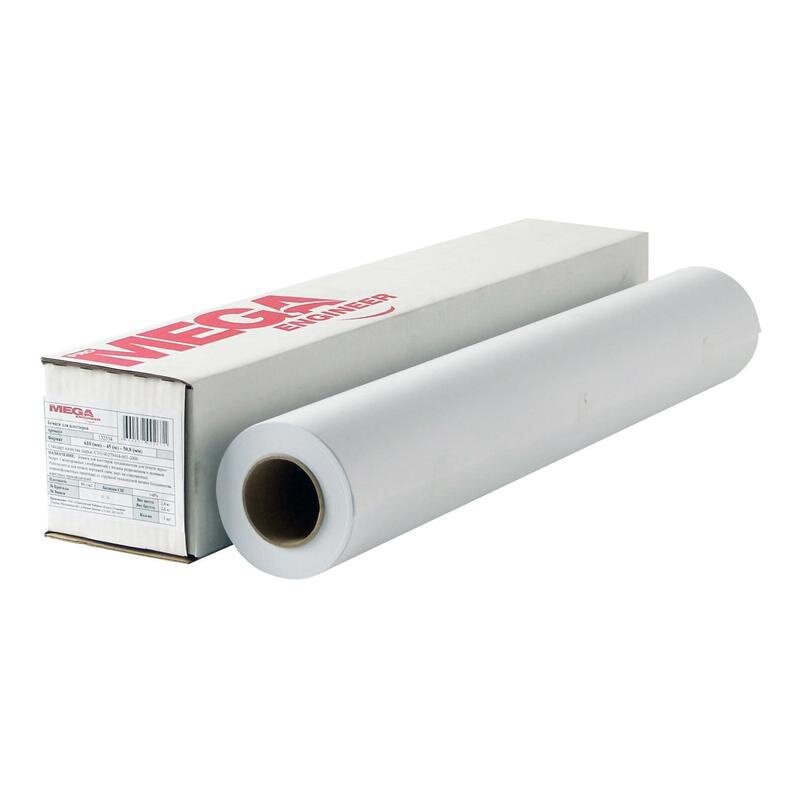 Бумага широкоформатная ProMEGA 80 г, 420 мм, 175 м, 76 мм, 162% CIE