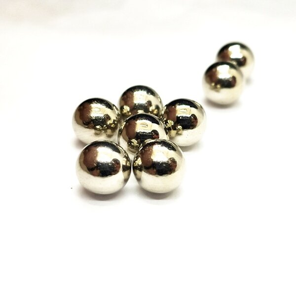 Жемчужина (Бусинка) 10 мм( уп.100шт) с Шипом цв. Никель Proknopka