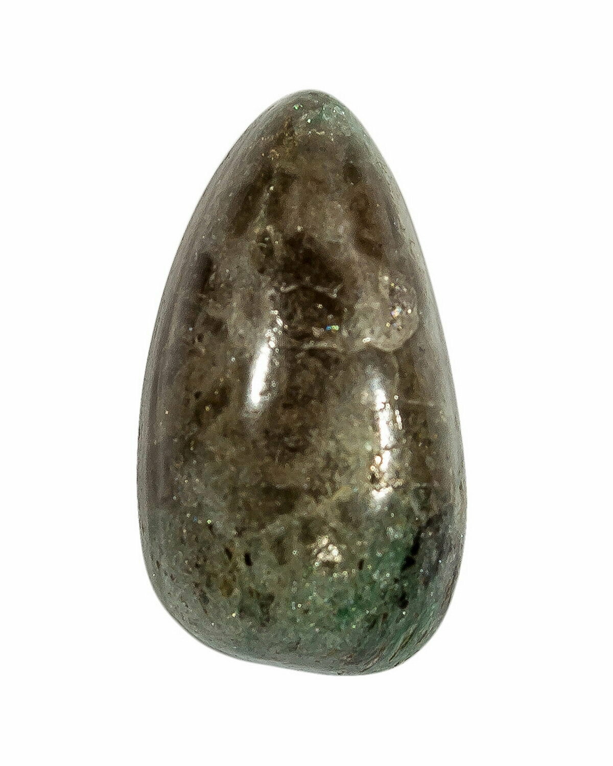 Кабошон из фуксита, размер 17х10х7 мм, вес 2 грамма