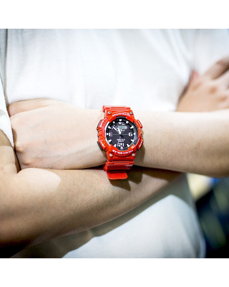 Наручные часы CASIO, черный/красный — фото 1