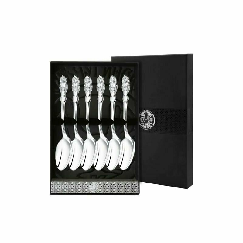 Кольчугинский мельхиор Набор чайных ложек "Герб" 6 предметов (КМ0250601)