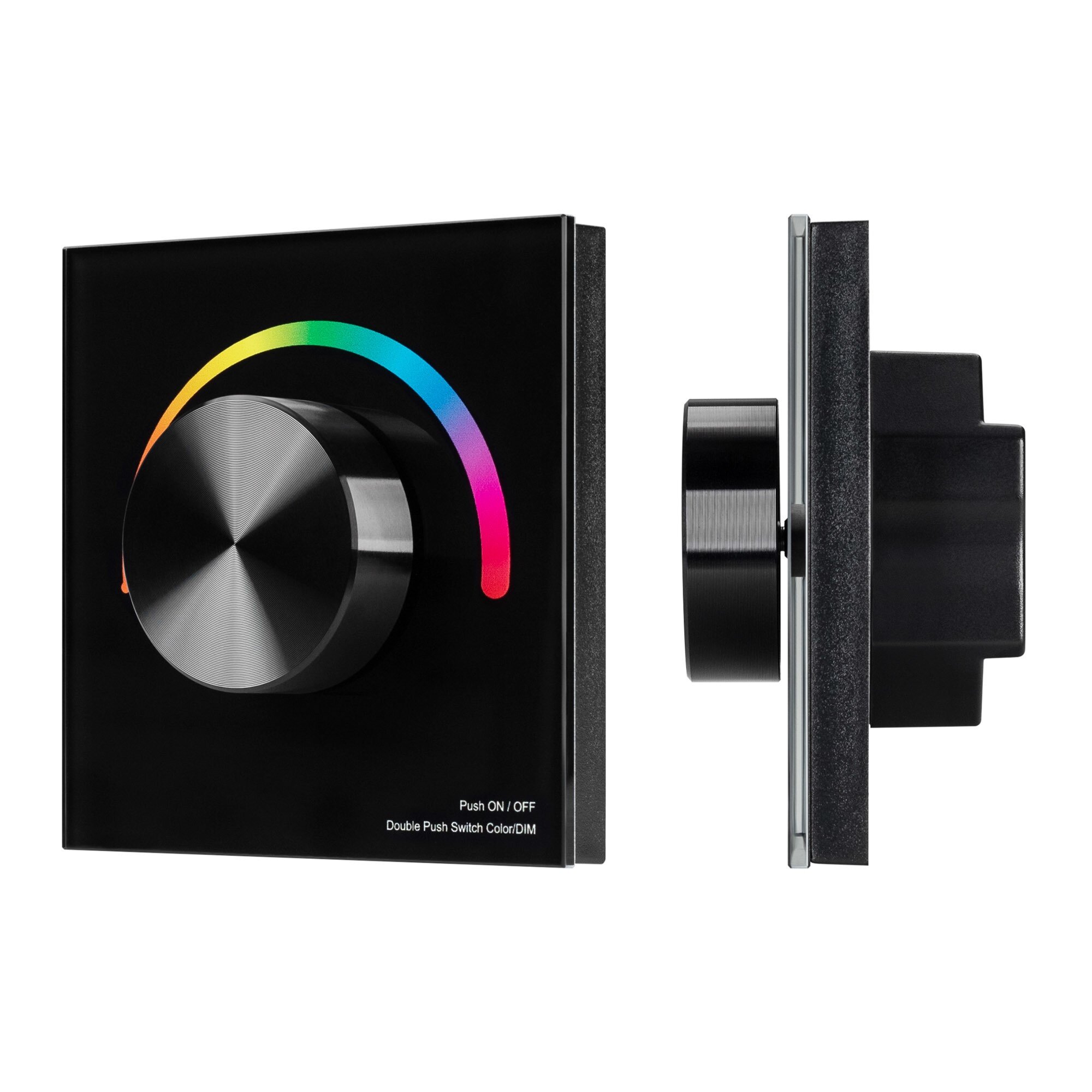 Панель SMART-P5-RGB-G-IN Black (3V, Rotary, 2.4G) (Arlight, IP20 Пластик, 5 лет) 033757