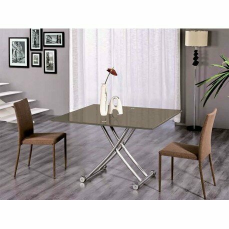 Стол обеденный трансформер B2219S-8, кофейный