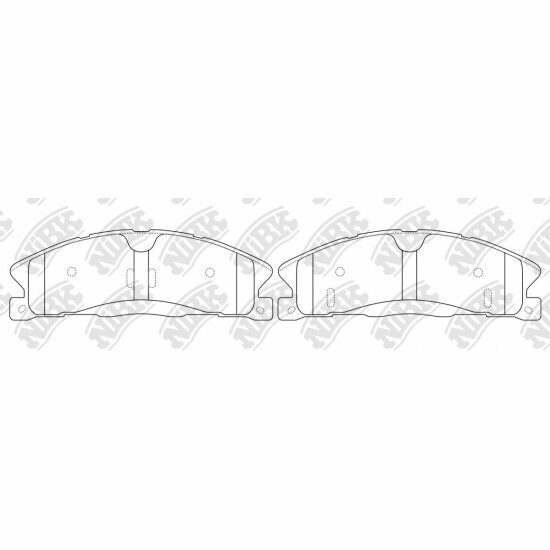 Колодки тормозные дисковые Nibk для FORD Explorer (10-) передние (4шт.)