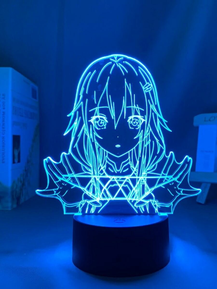 Ночник Аниме Корона Грешника - Anime Guilty crown. Подарок фанату аниме и манги — декор в комнату с любимыми персонажами, в стиле отаку и японской анимации.