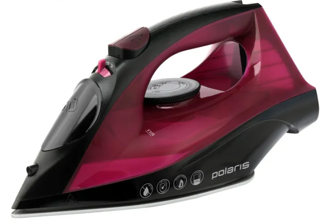 Утюг Polaris PIR 2430K, 2фуксия/ черный
