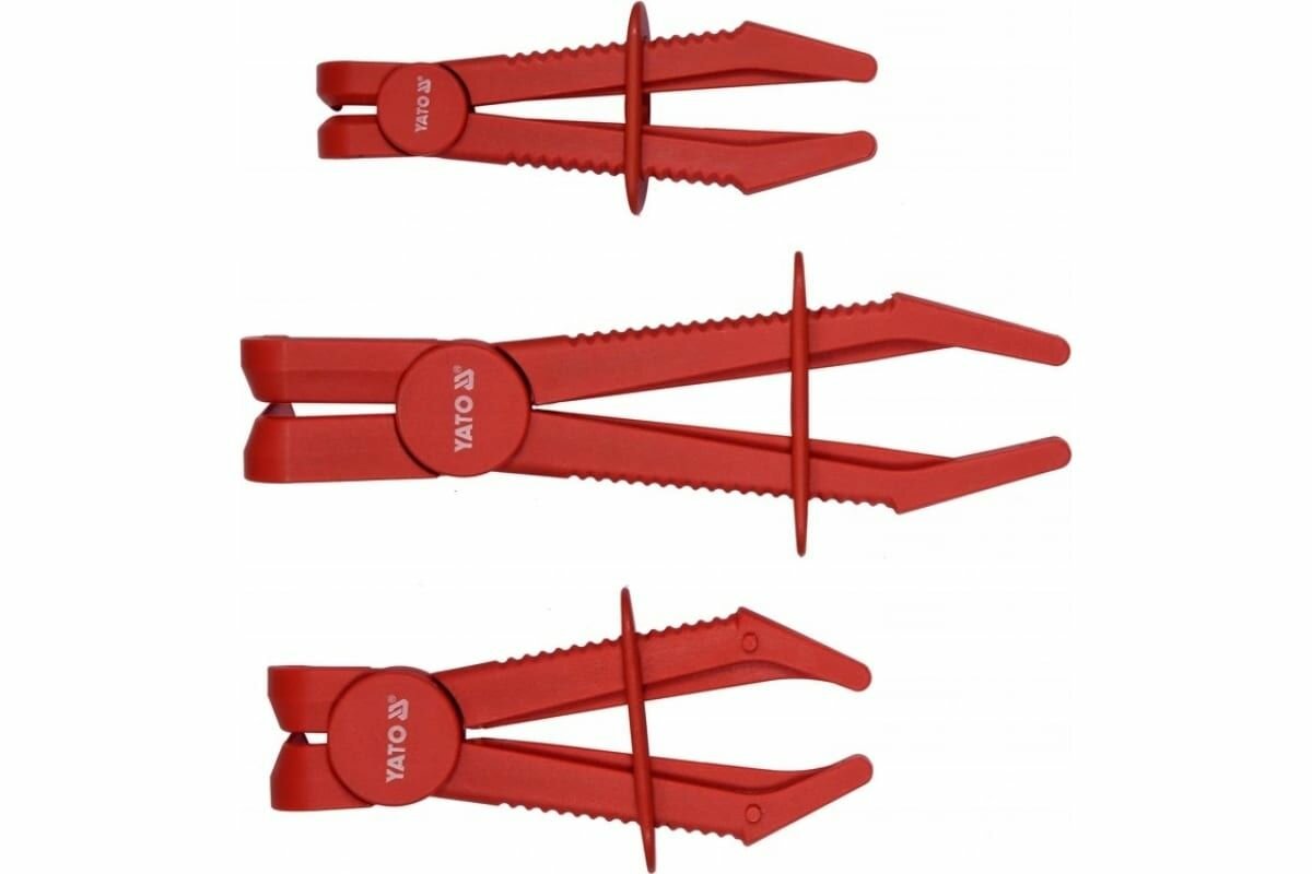 Набор зажимов с фиксатором, 3 пр: max. 32mm, 17mm, 13mm YATO арт. YT08403