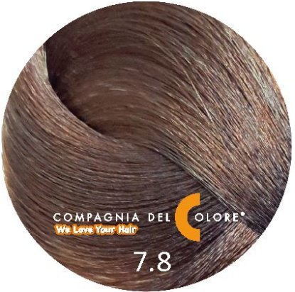 Compagnia del colore краска для волос 100 мл AMMONIA FREE 7.8