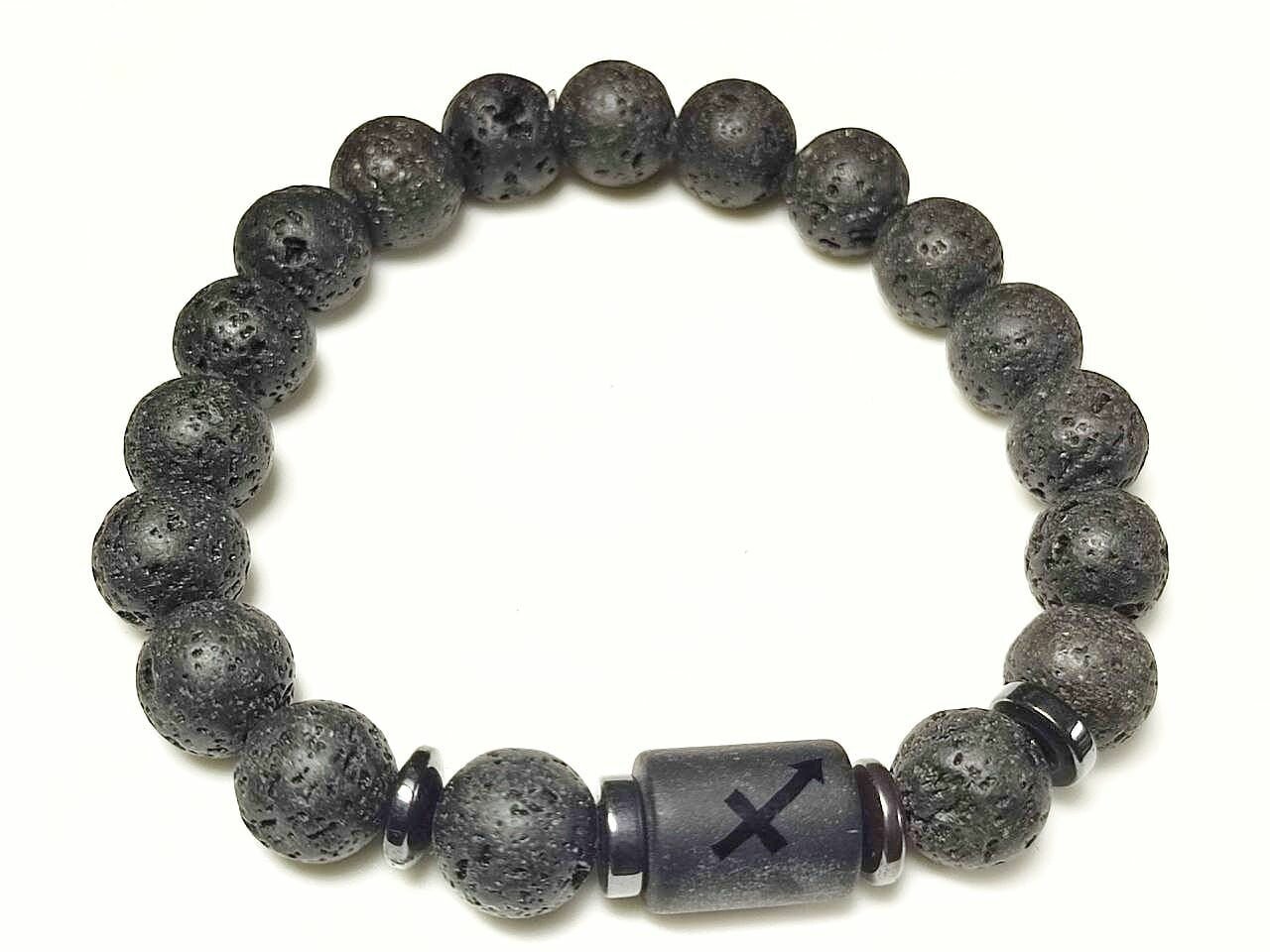 Браслет, искусственный камень, гематит