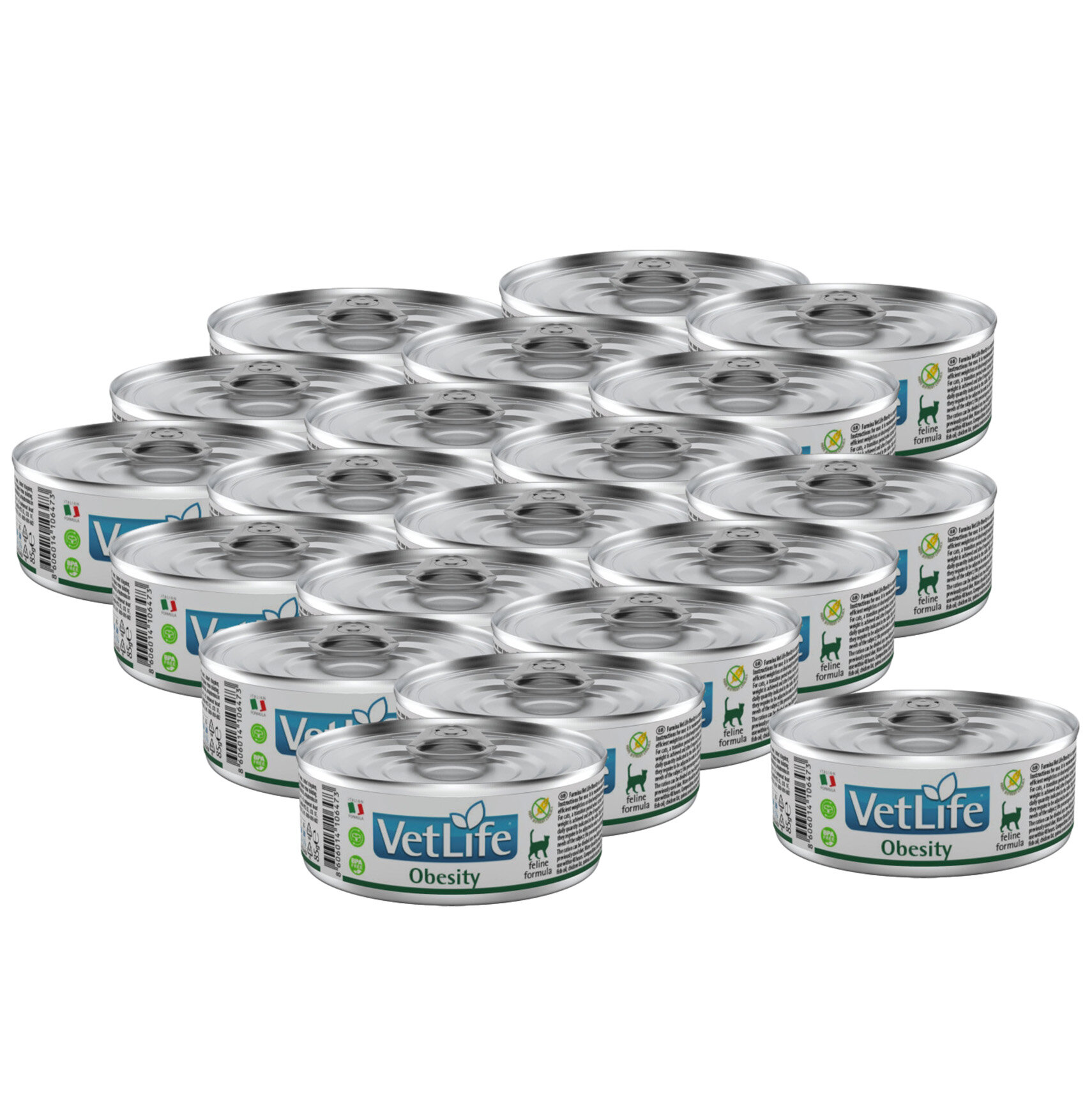 VET LIFE паштет для кошек обесити 0,085 кг х 20 шт.