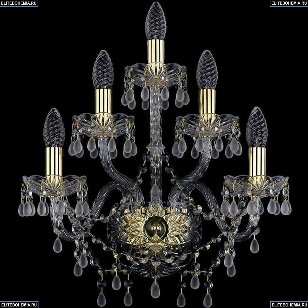 1410B/2+2+1/160/G/V0300 Хрустальное бра Bohemia Ivele Crystal