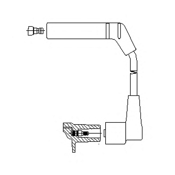 BREMI 3A30/14 (96288957 / 96288958 / 96288959) провод зажигания Chevrolet (Шевроле) aveo 06- kalos 05- Matiz (Матиз) 05- Daewoo