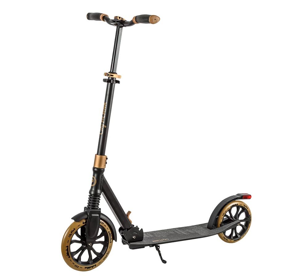 PLANK Самокат городской PLANK CITY (Черно/коричневый)