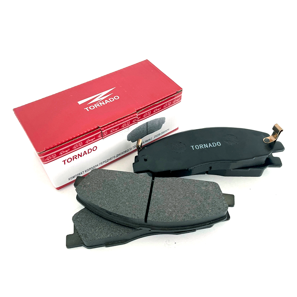 Колодки тормозные на автомобили Газель Некст передние (к-т 4 шт.) HG124 "Торнадо"