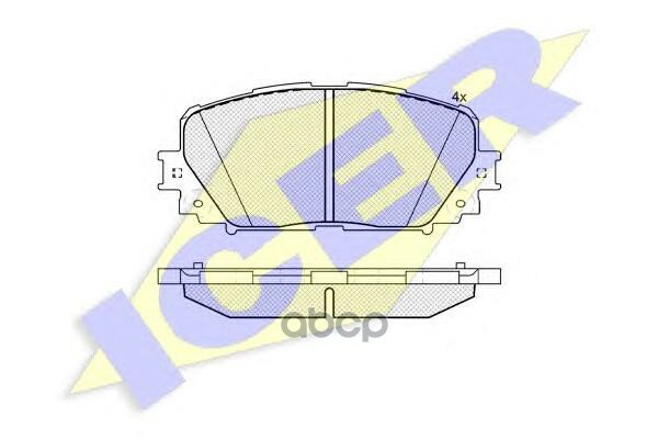 Колодки торм. диск. YARIS 1.0 VVT-i 1.3 VVT-i D-4D Icer арт. 181898