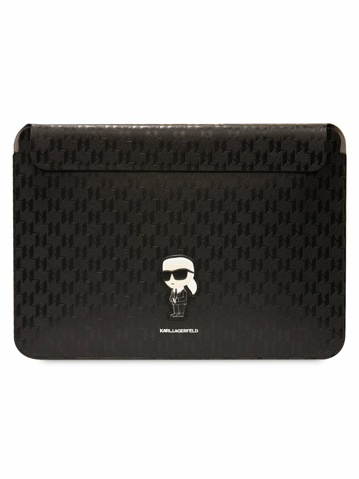 Lagerfeld для ноутбуков 13"/14" чехол Saffiano Sleeve Monogram NFT Karl Ikonik Black