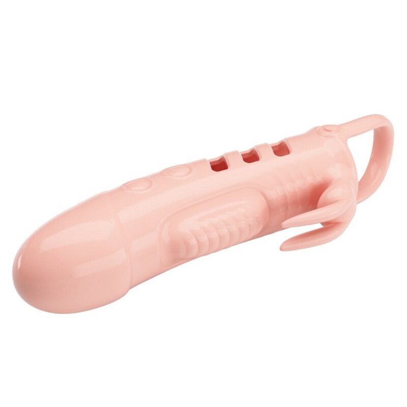 Вибронасадка Baile «Sloane» с клиторальным стимулятором, телесная