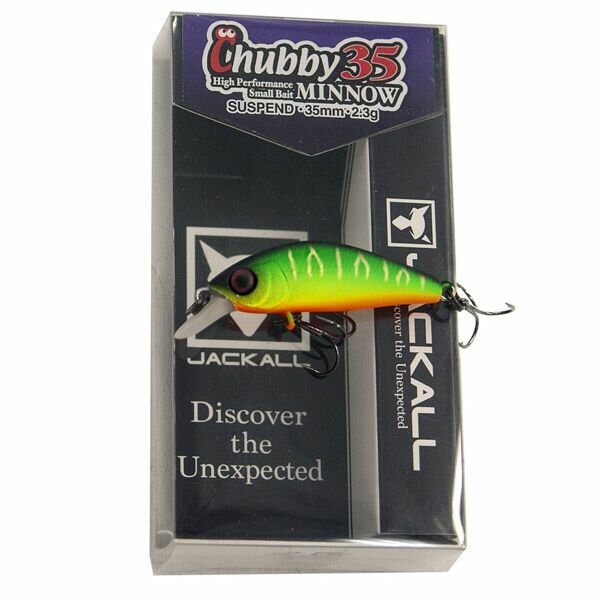 Воблер JACKALL CHUBBY MINNOW 35SP 2.3g цвет MAT TIGER