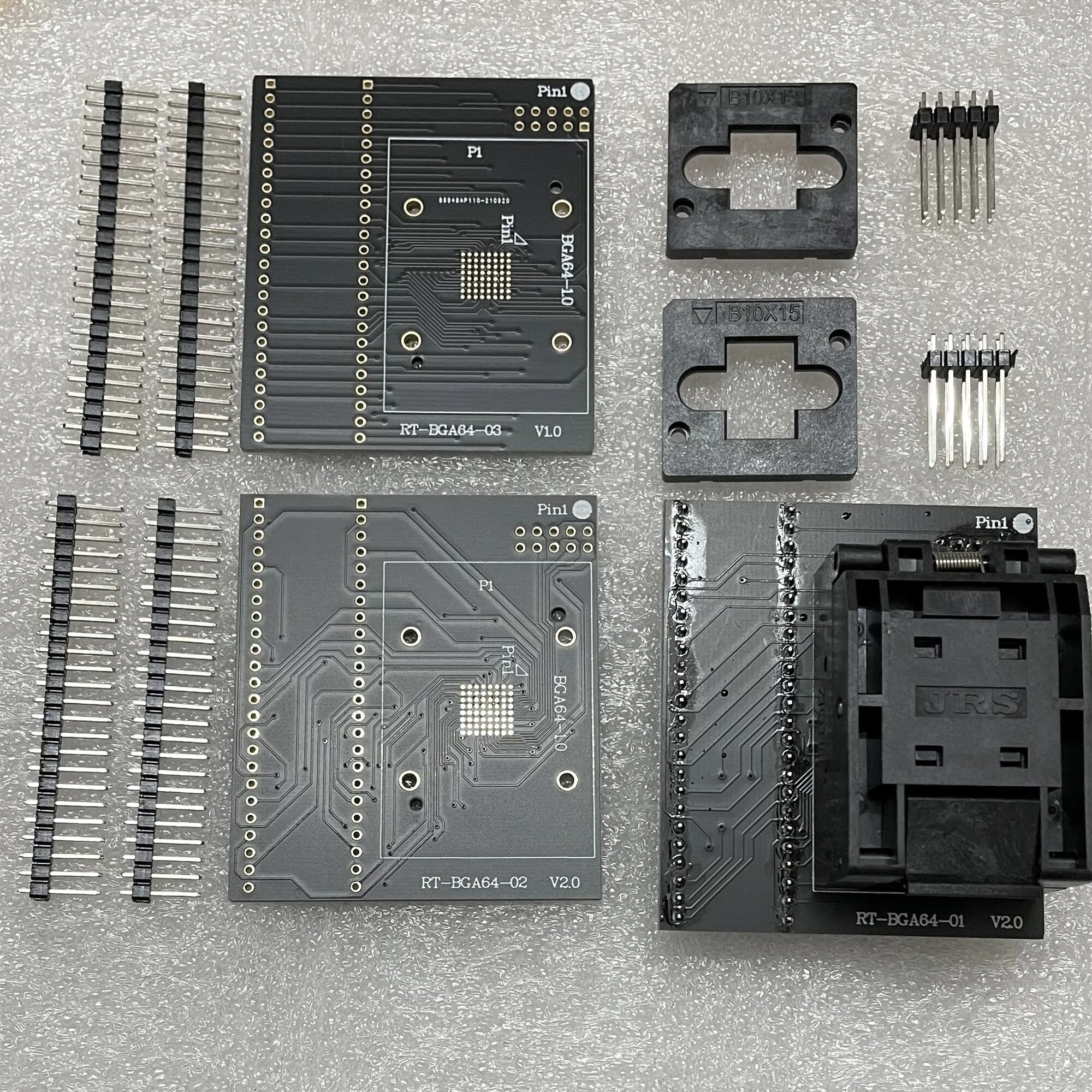 Специальный адаптер EMMC BGA64 для программатора RT809H RT-BGA64-01 0203, разъем 1,0 мм, рамка 11*13 мм, оригинальный, новый