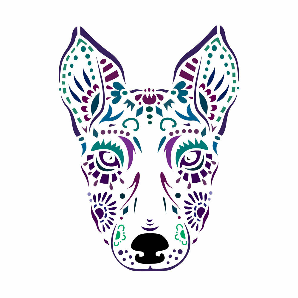 Трафарет Собака, OTOKODESIGN, пластик, белый, детский, 33-40001