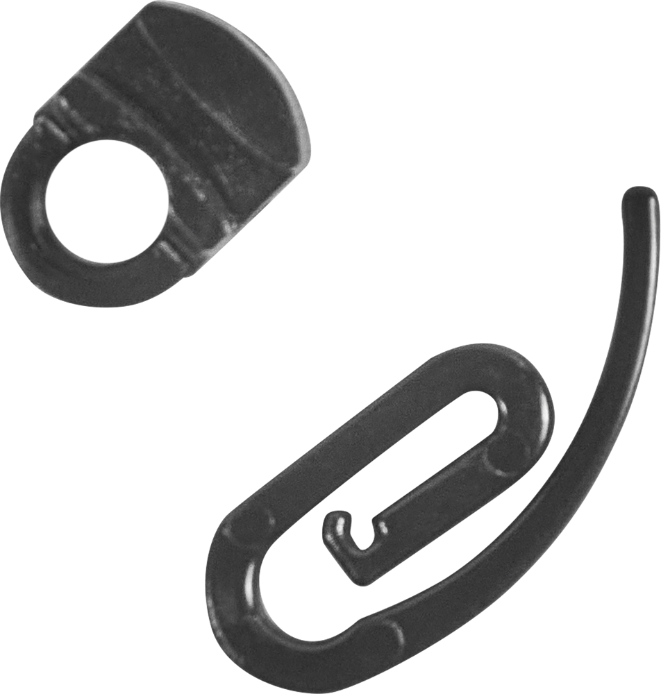 Набор глайдеров с крючками 4 см цвет черный 10 шт.