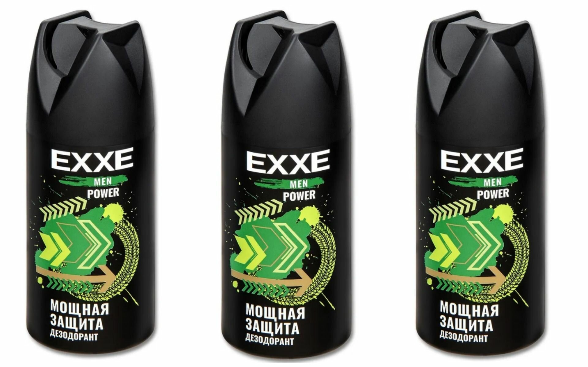 EXXE MEN Дезодорант аэрозоль POWER, 150 мл , 3 шт