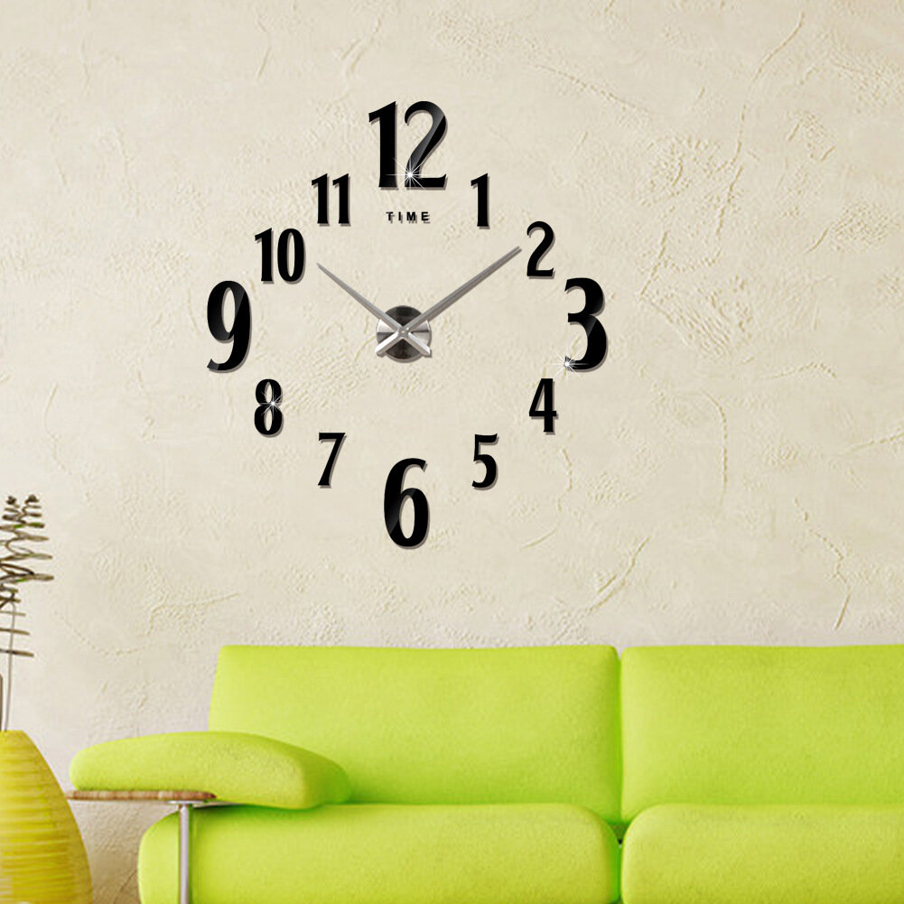 Прямые продажи с завода: креативные настенные часы увеличенного размера, настенные часы для самостоятельной сборки, зеркальные настенные часы, зеркальные наклейки на стену, настенные часы.