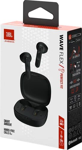 Беспроводные наушники JBL Wave Flex, чёрные