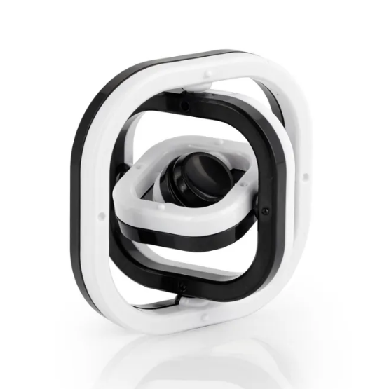 Игрушка-антистресс Jile Toys Спиннер 3D, размер: 7х7 см, цвет: чёрно-белый