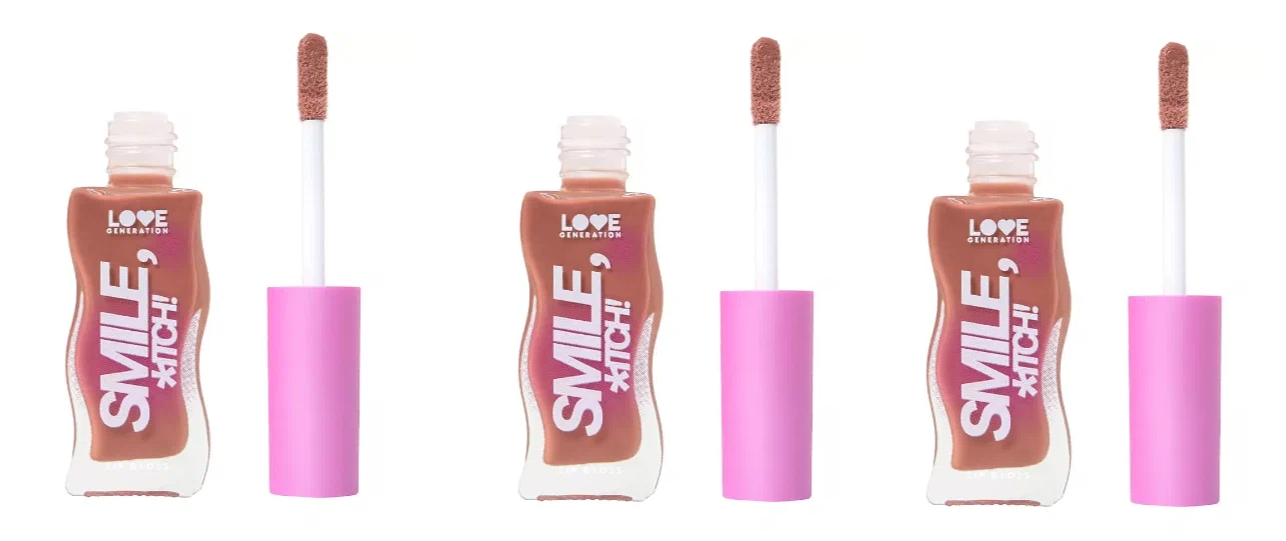 Блеск для губ Love Generation Smile, *itch! тон 03 коричнево-бежевый, 10 мл 3 шт