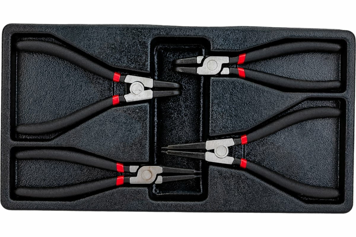 BAUM 110/4 Набор Съёмников стопорных колец с отверстием, в ложементе. 4пр