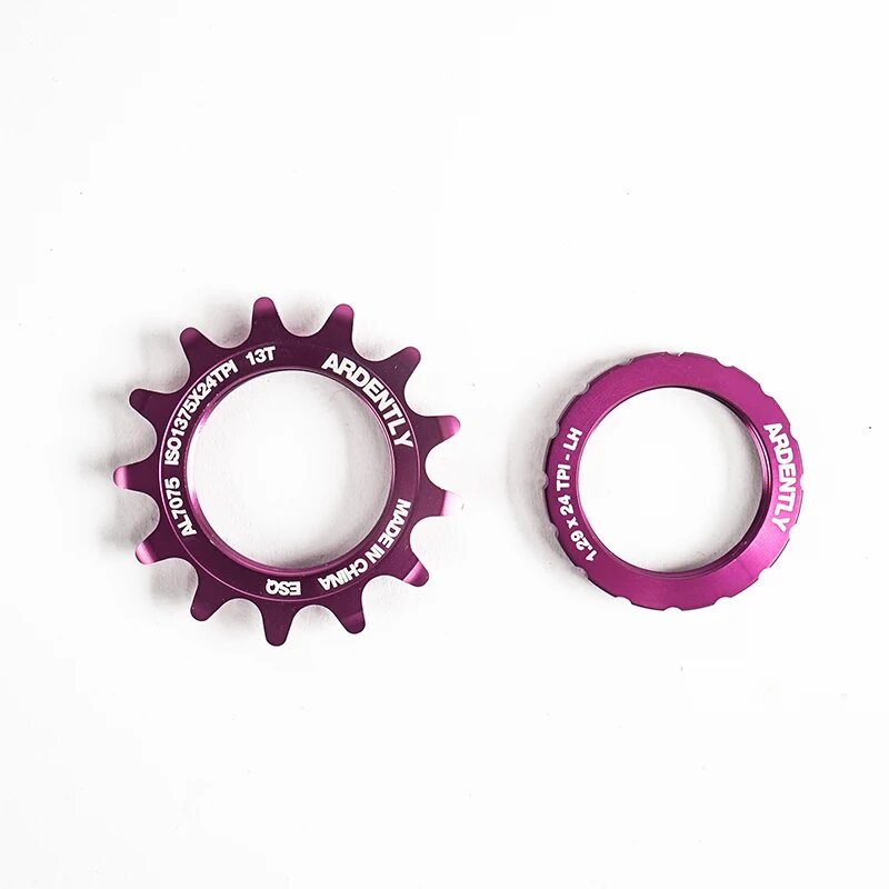 ARDENTLY Фиксированные шестерни для велосипеда из алюминиевого сплава 13-20T фиолетовые Сиреневый, Purple 13T