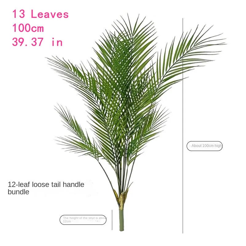 Искусственная пальма EQIANAO 70-125 см 100cm 13 leaves