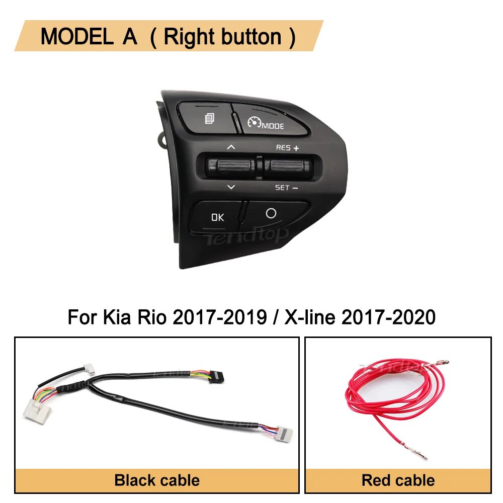 Многофункциональная кнопка управления круиз-контролем на руль для Kia K2 RIO 2017 2018 2019 RIO 4 Bluetooth фиксированная скорость